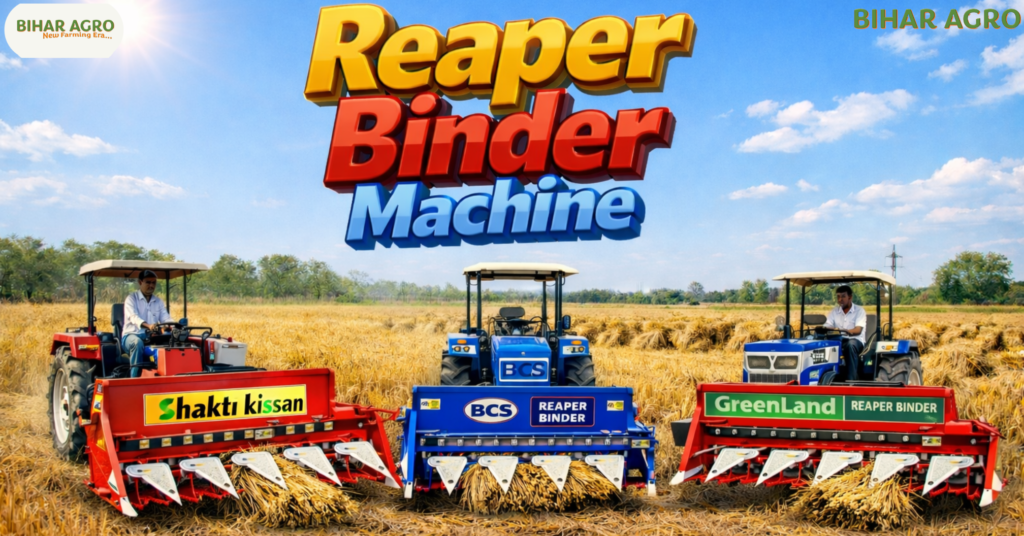 5 बड़े फायदे: रीपर बाइंडर मशीन (Reaper Binder Machine) से गेहूँ कटाई ...